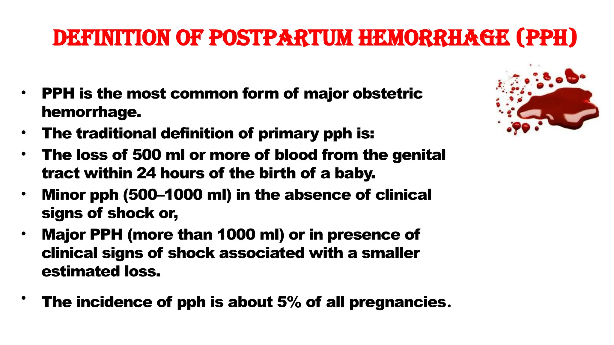 Post partum haemorrhage in obestric emergencies | PPTX