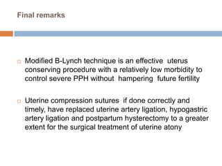 KỸ THUẬT B LYNCH | PDF