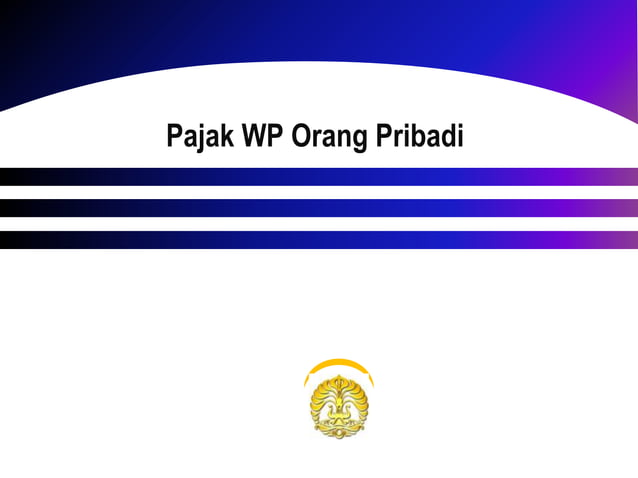 ppt tentang pph badan dan orang pribadi (op) | PPTX