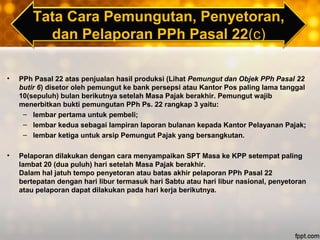 PPh Pasal 22 | PPT