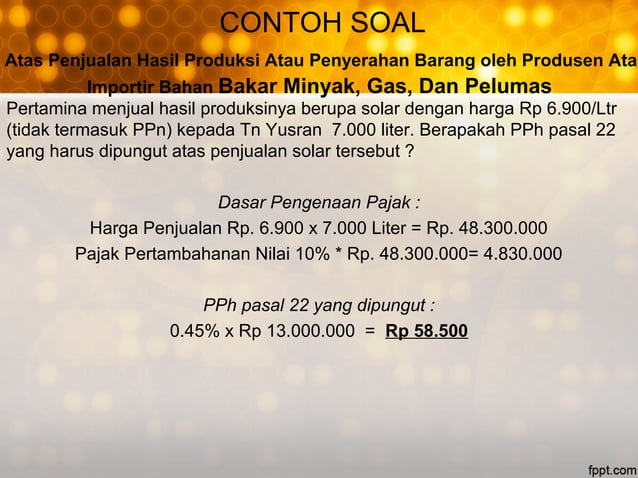 PPh Pasal 22 | PPT
