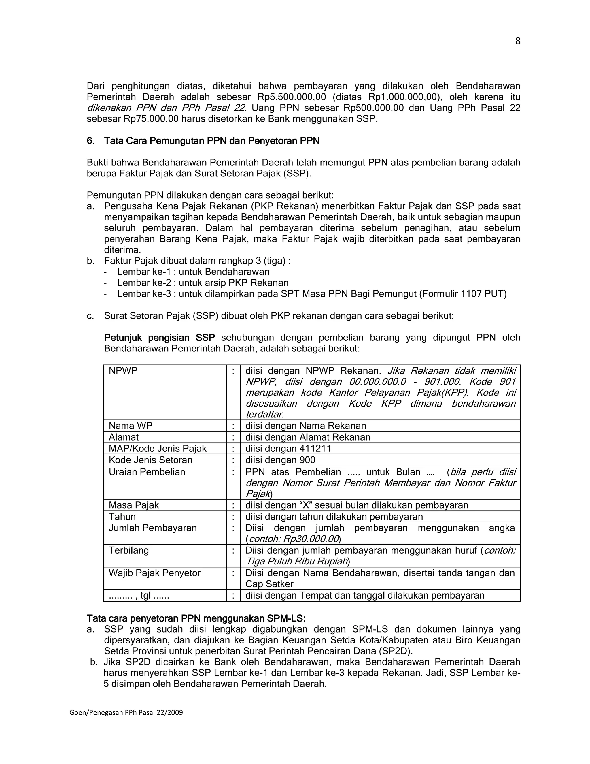 Pph 22 dan ppn bendahara | PDF