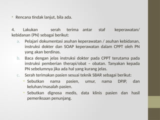 POWER POINT HAND OVER SBAR DI RUMAH SAKIT.pptx