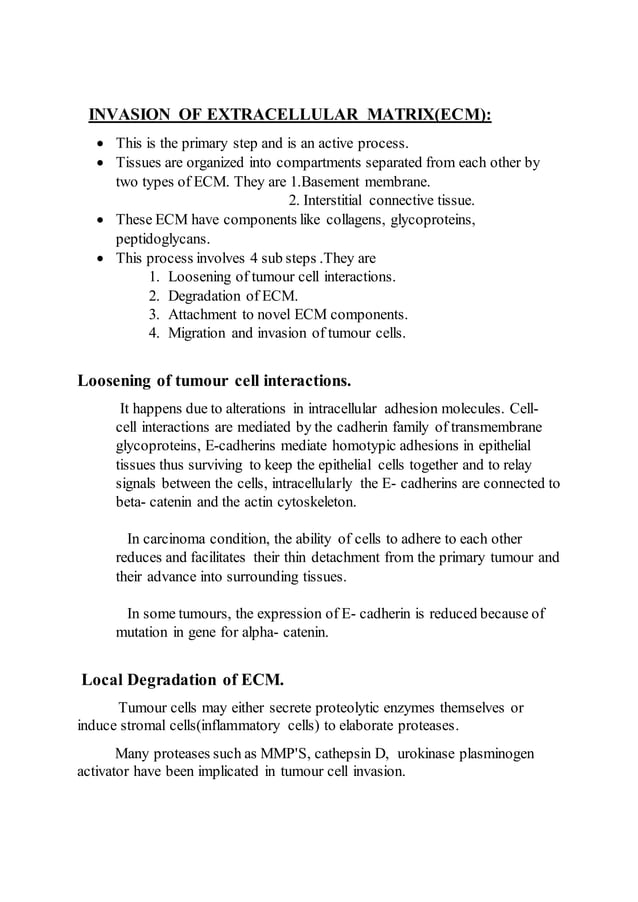 cancer invasion and metastasis | PDF