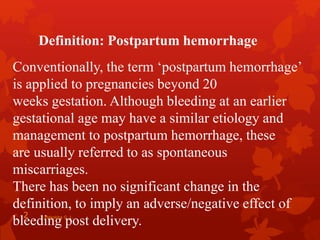 Pph diagnosis and management | PPTX