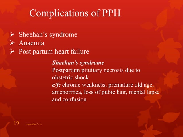 Pph diagnosis and management | PPT
