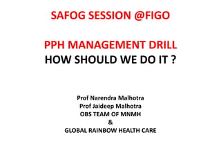 PPH DRILL SAFOG | PDF