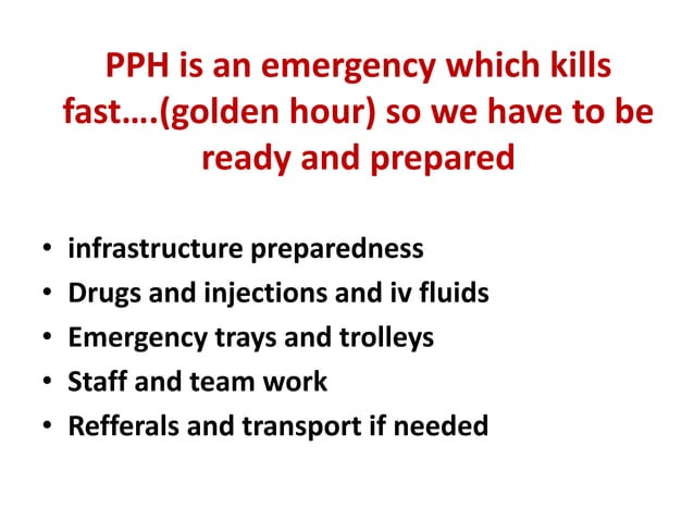 PPH DRILL SAFOG | PDF