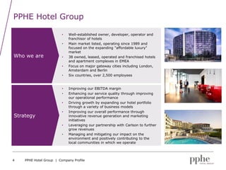 PPHE Hotel Group - Company Profile April 2014 | PDF