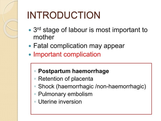 post partum haemorrhage | PPTX