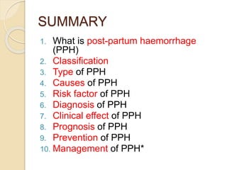 post partum haemorrhage | PPTX
