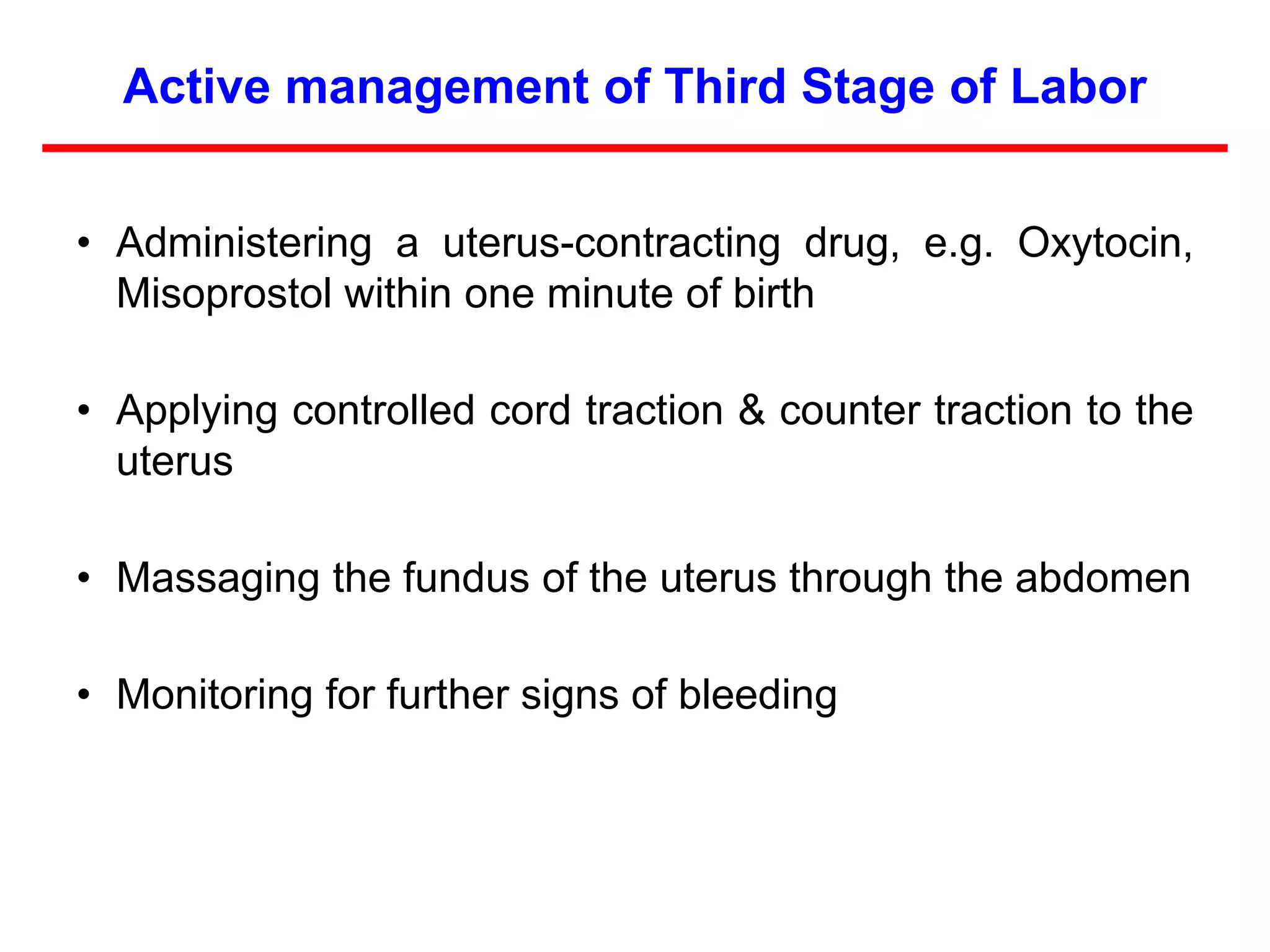 Management of Post-partum hemorrhage (PPH) | PPTX