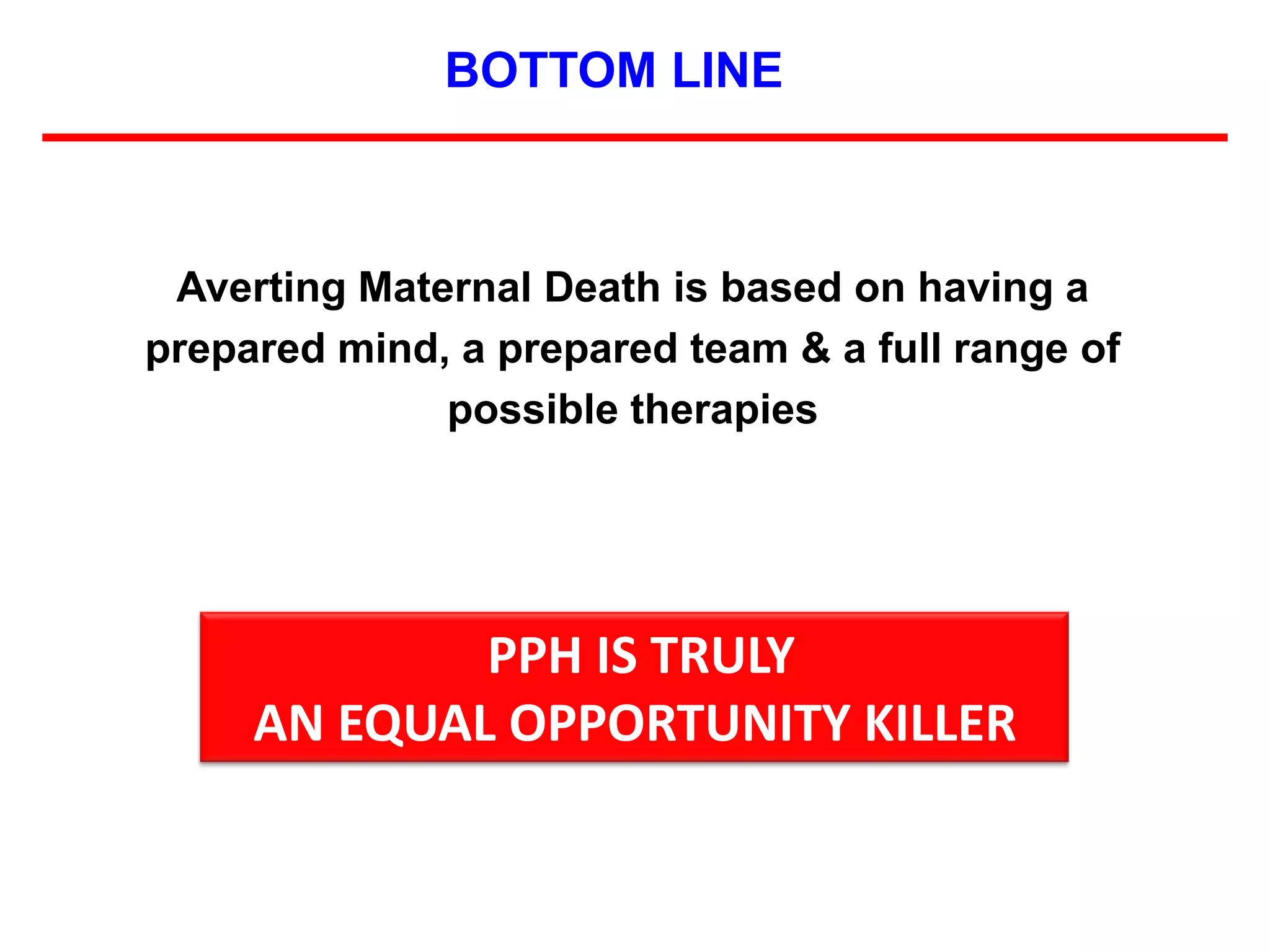 Management of Post-partum hemorrhage (PPH) | PPTX