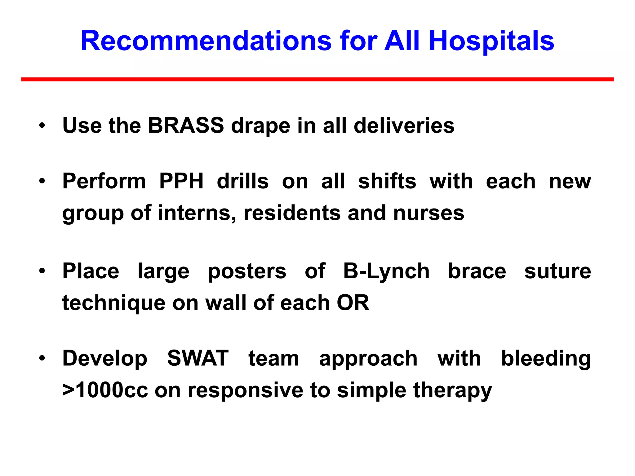 Management of Post-partum hemorrhage (PPH) | PPTX