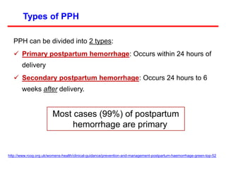 Management of Post-partum hemorrhage (PPH) | PPTX