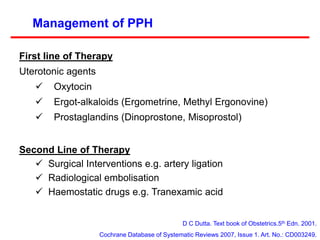 Postpartum Hemorrhage Management