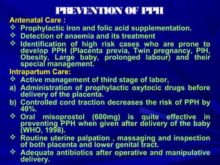 Pph managment rabi | PPT