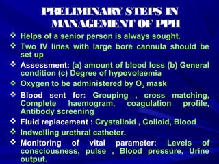 Pph managment rabi | PPT