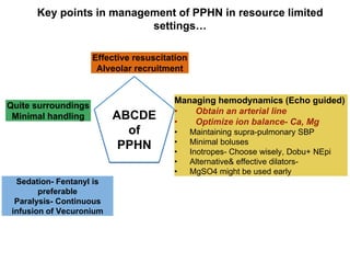 PPHN -pathophysiology and management | PPTX