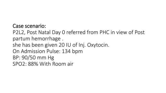 PPH obstetric drill.pptx | Pregnancy | Reproductive Health