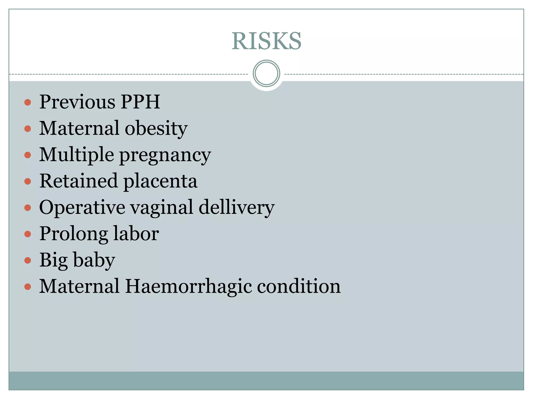 Postpartum Haemorrhage | PPTX