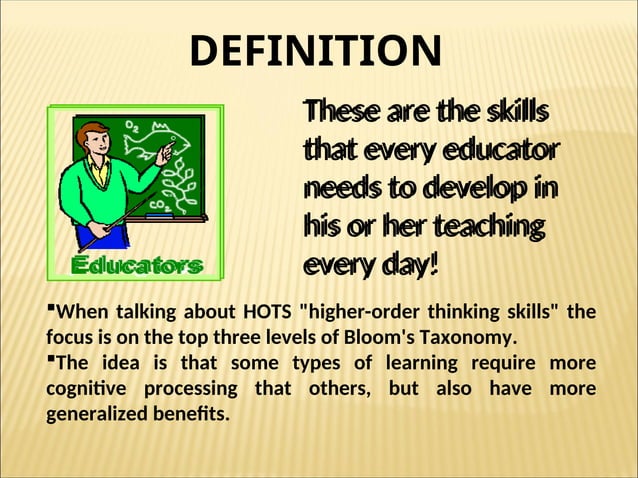 HIGH ORDER THINKING SKILLS PRESENTATION ON PPP.ppt