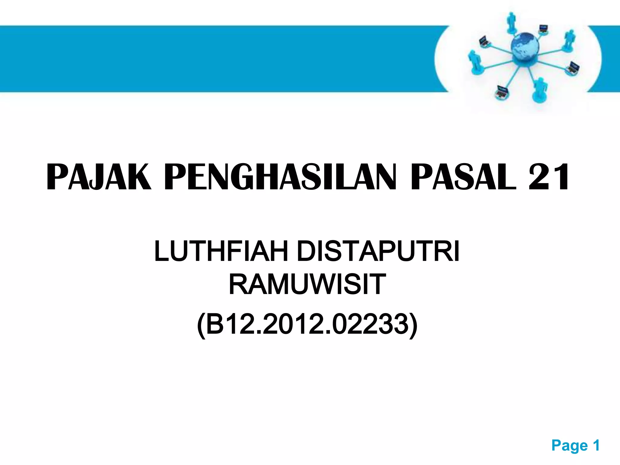 PPh Pasal 21 | PPTX