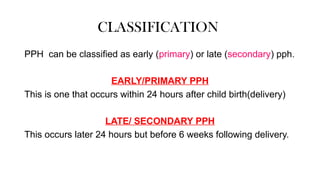 Management of Post Partum Hemorrhage (PPH)) | PPT