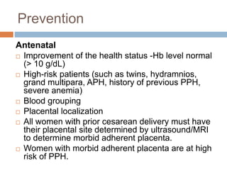 pph.postpartumhemorrhage.gyne&Obstetrics | PPTX