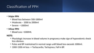 Postpartum hemorrhage-obstetric anaesthesia | PPTX