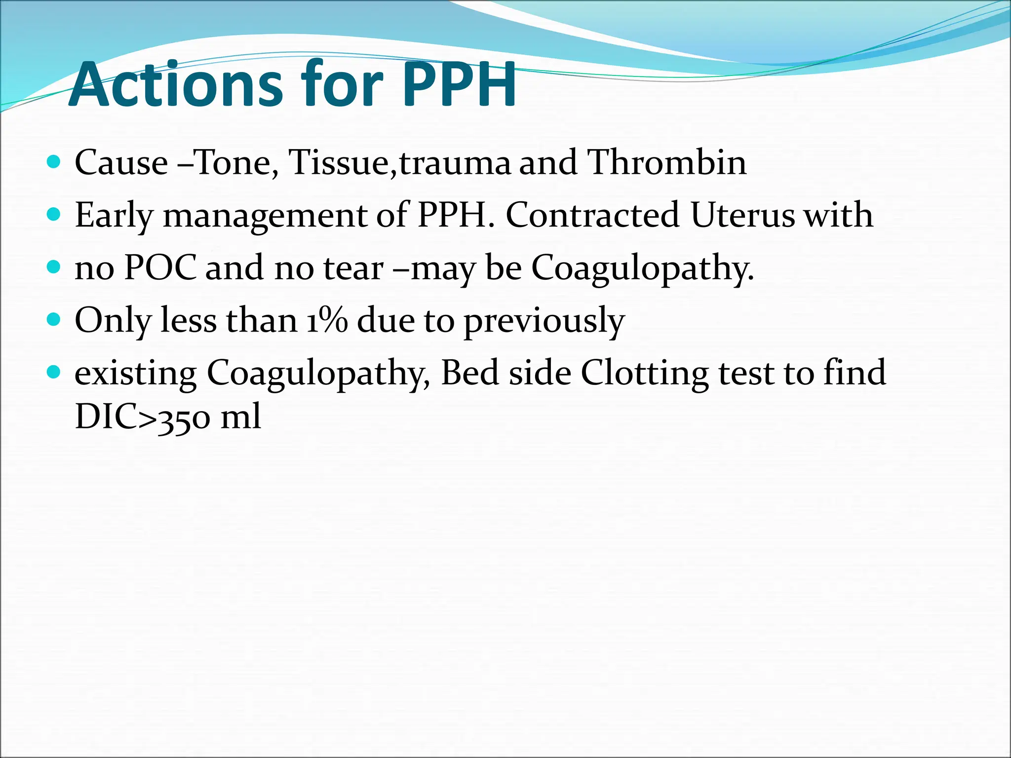 Postpartum Haemorrhage The enemy within2.ppt | Pregnancy | Reproductive ...