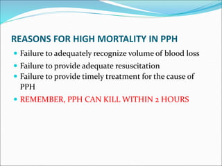 Postpartum Haemorrhage The enemy within2.ppt | Pregnancy | Reproductive ...