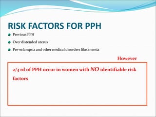 Postpartum Haemorrhage The enemy within2.ppt | Pregnancy | Reproductive ...
