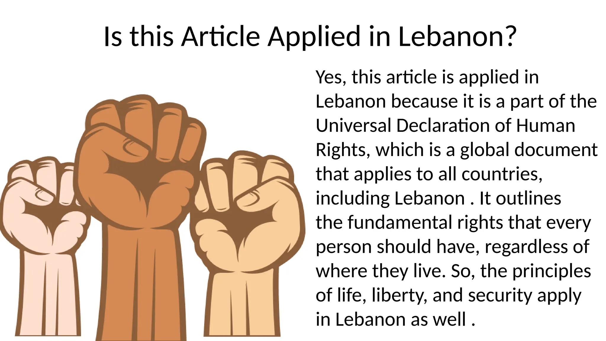 Universal Declaration of Human Right Article 3 | PPTX