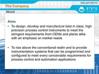 Process Precision Instruments | PPTX | Manufacturing Industry | Industries