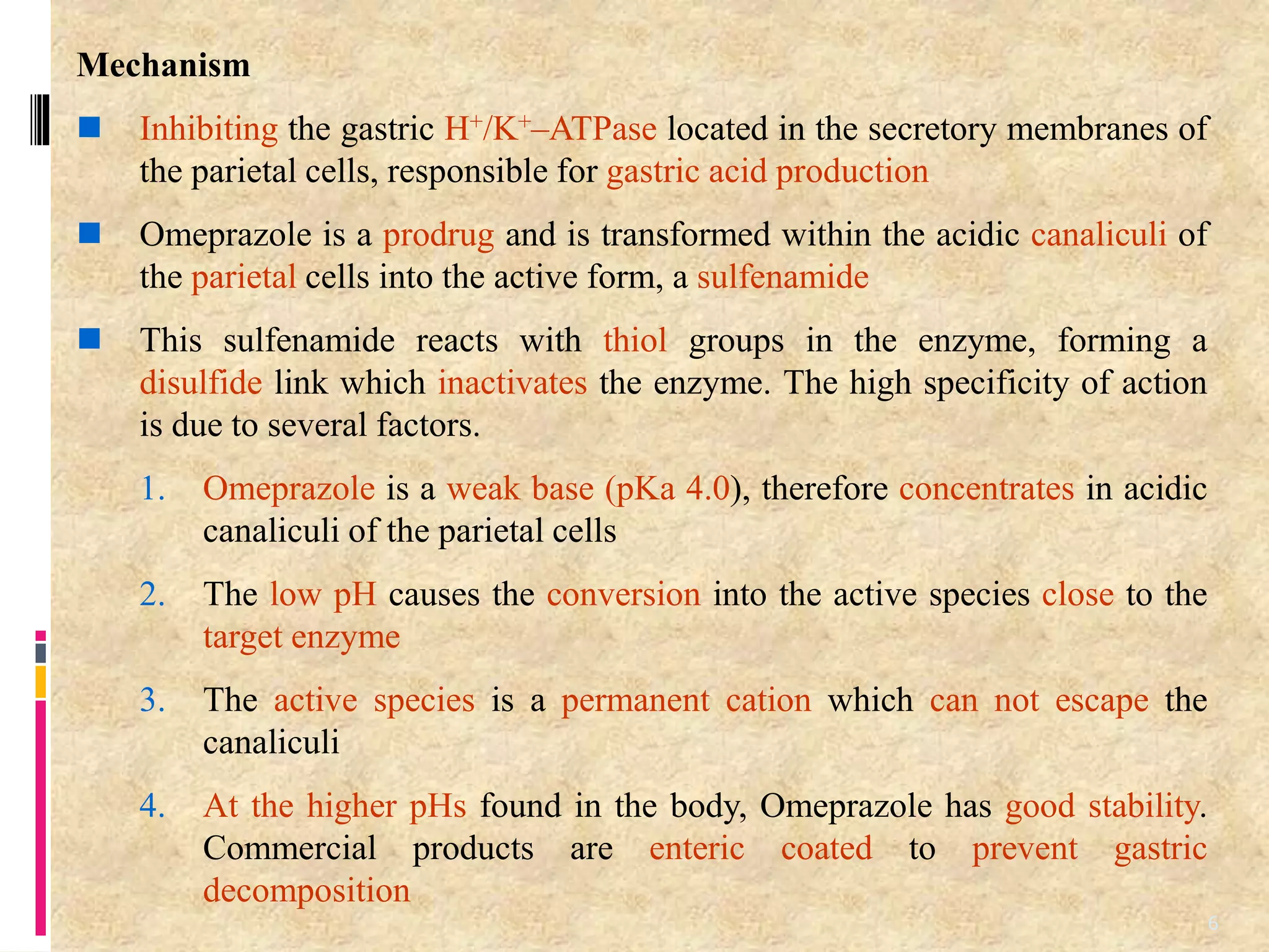 functioning of Proton pump inhibitors | PPTX