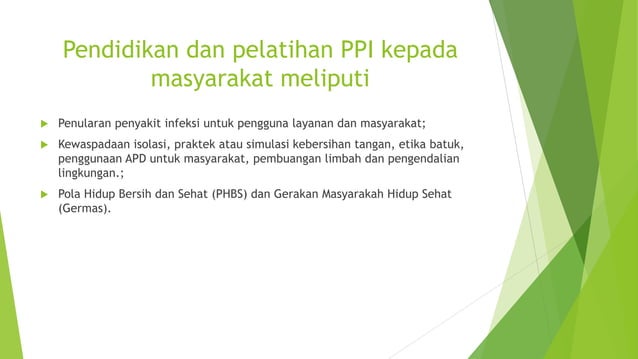 power point Pencegahan dan Pengenadalian Infeksi (PPI) | PPTX