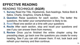 EFFECTIVE LISTENING AND READING | PPTX