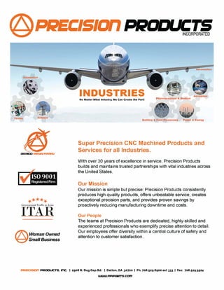 PPI Aerospace Brochure 2025, Defense, ITAR | PDF