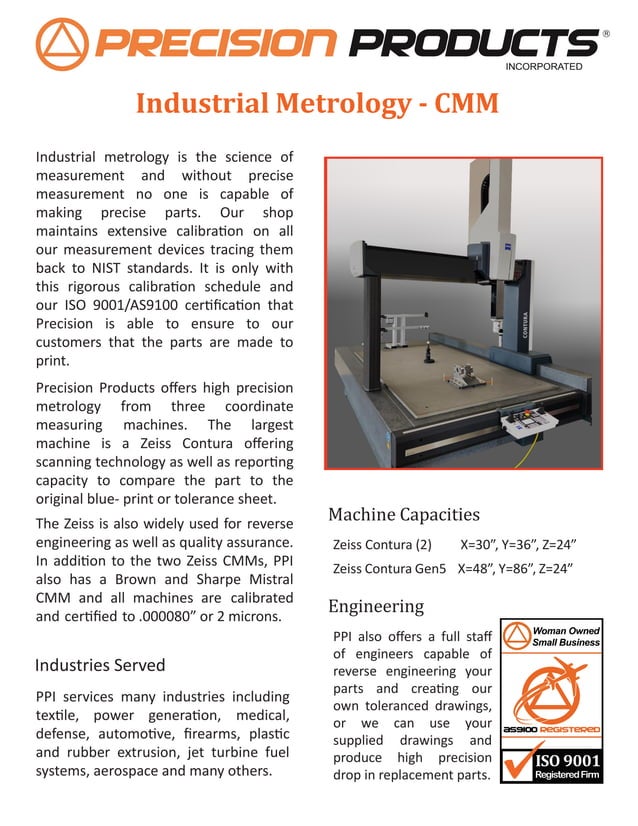 PPI Aerospace Brochure 2025, Defense, ITAR | PDF