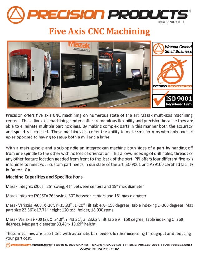 PPI Aerospace Brochure 2025, Defense, ITAR | PDF