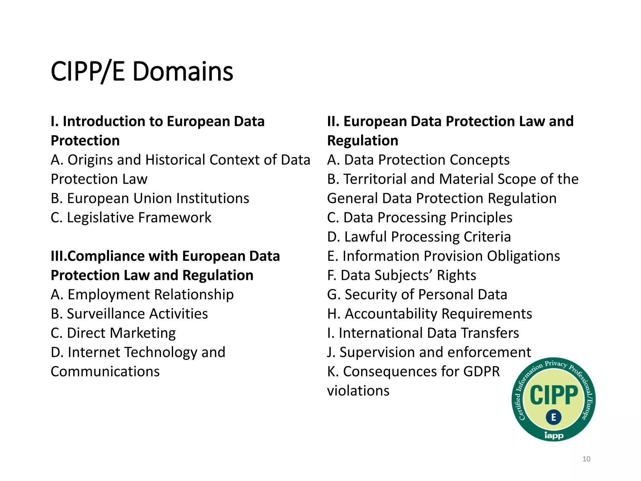 IAPP certification programs overview | PPT