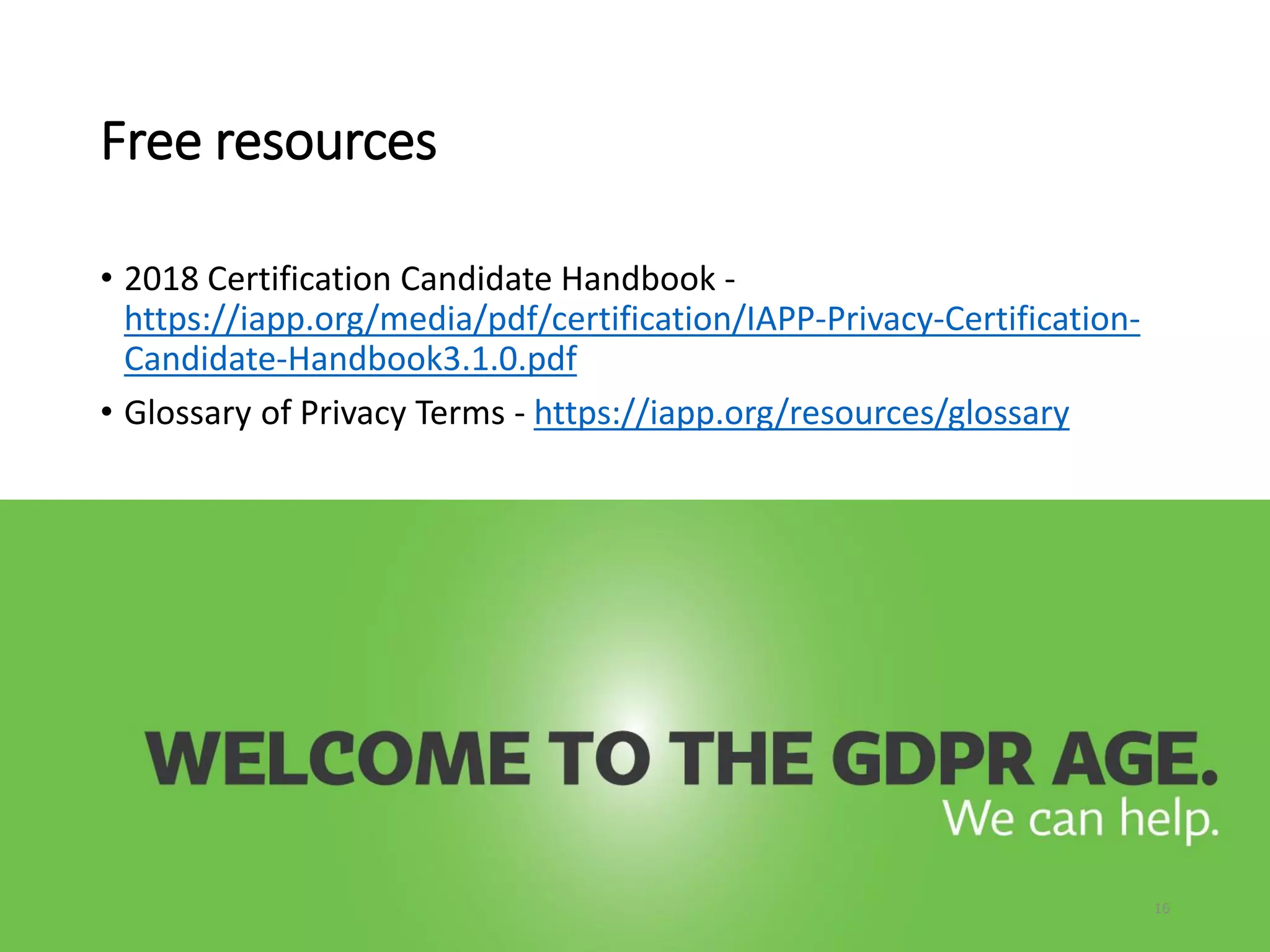 IAPP certification programs overview | PPT