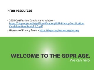 IAPP certification programs overview | PPT