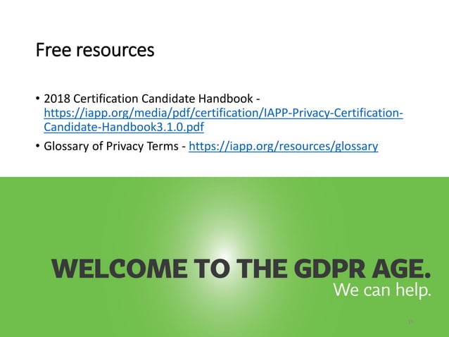 IAPP certification programs overview | PPT