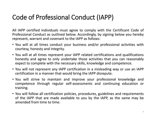 IAPP certification programs overview | PPT