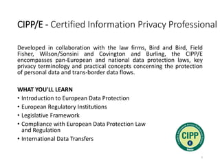 IAPP certification programs overview | PPT