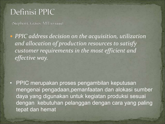 Basic of PPIC | PPSX