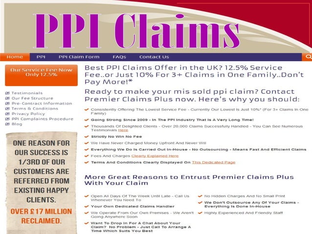 Ppi claims | PPT