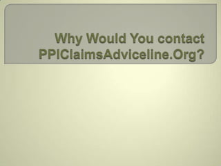 Ppi claims | PPTX
